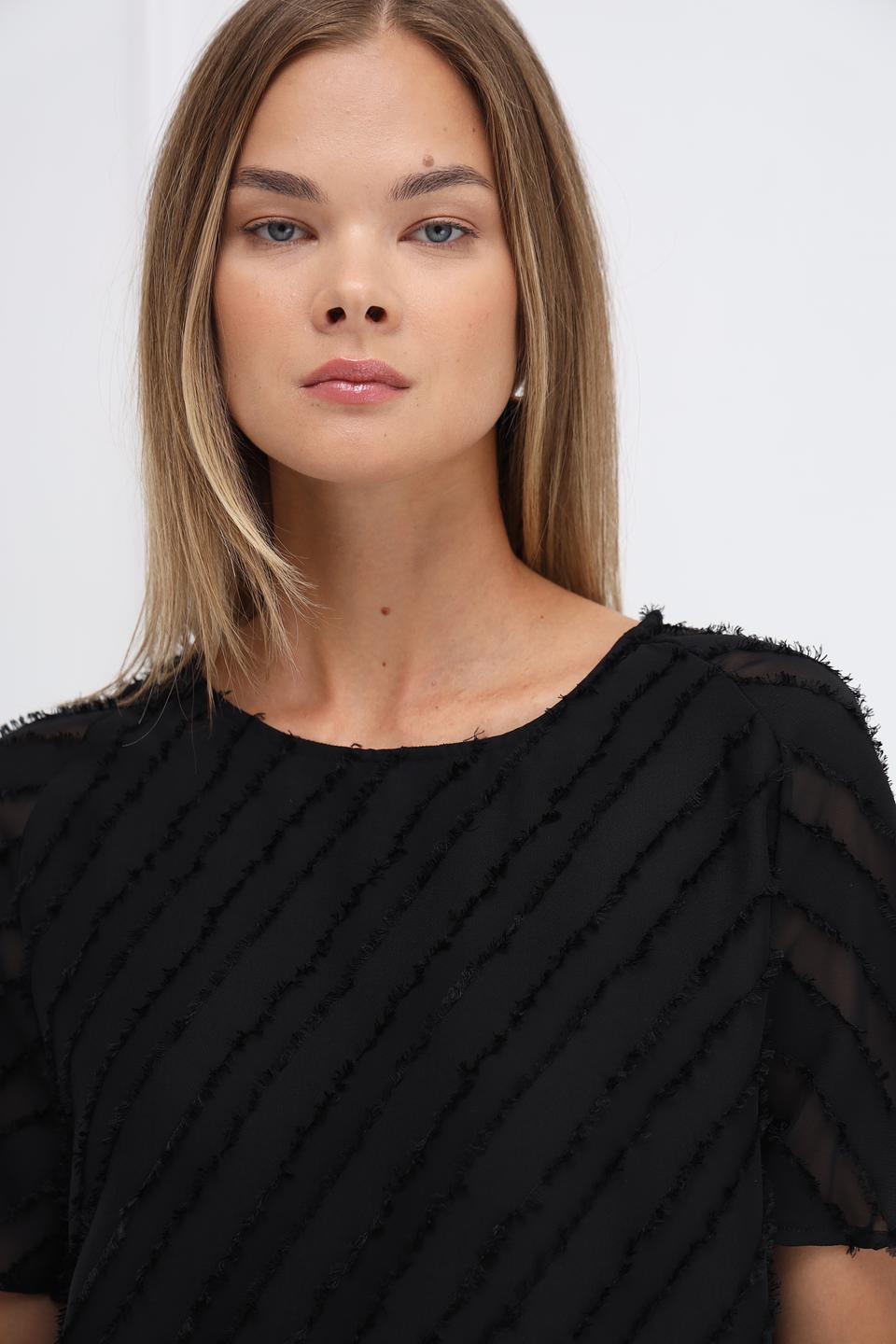 Блуза Gerry Weber EDITION чёрная с текстурой | Купить в интернет-магазине X-MODA — ХЦ